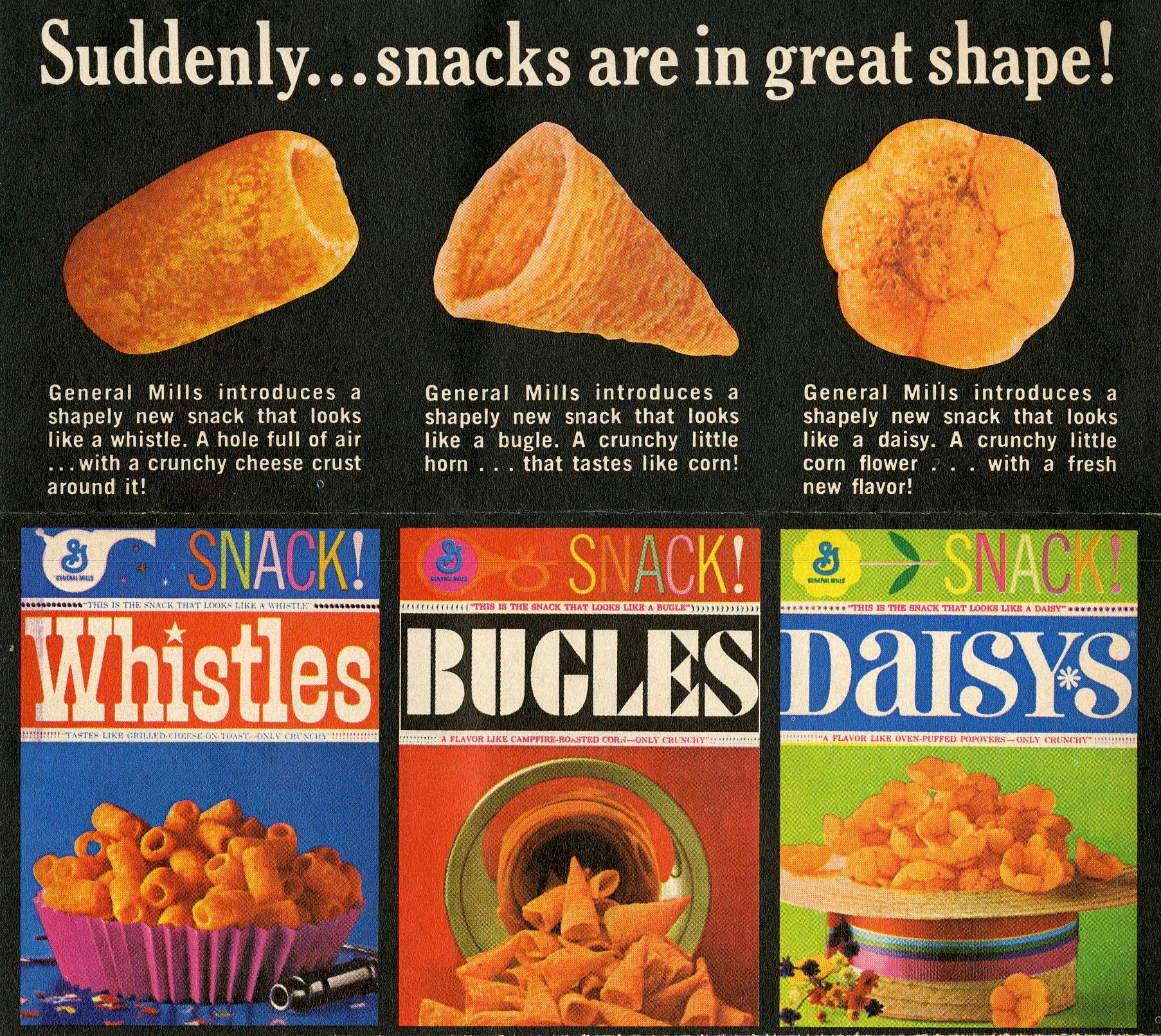 A look back at Bugles' most iconic flavors through the decades - General Mills